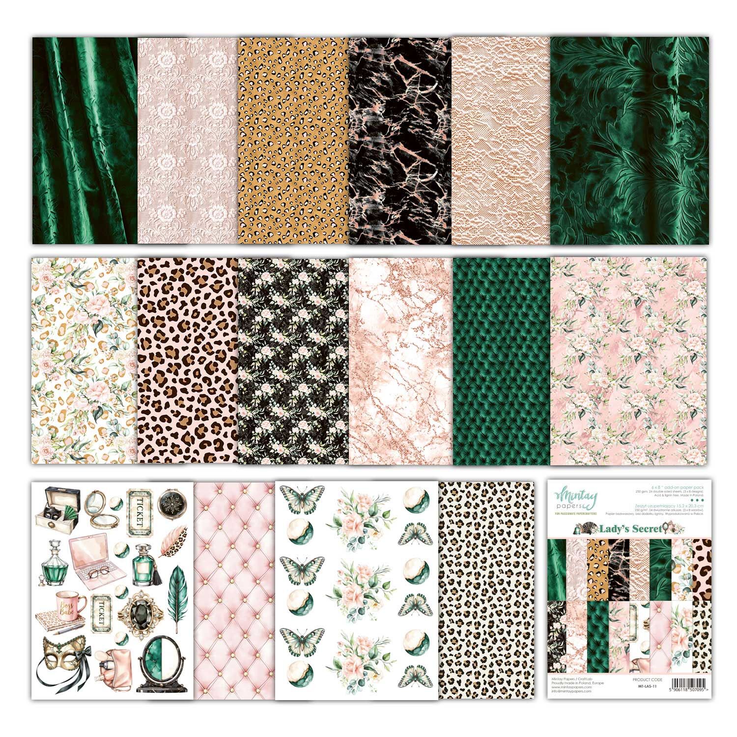 Mintay - Lady's Secret - 6x8 Add On Paper Pack - Mintay Papers